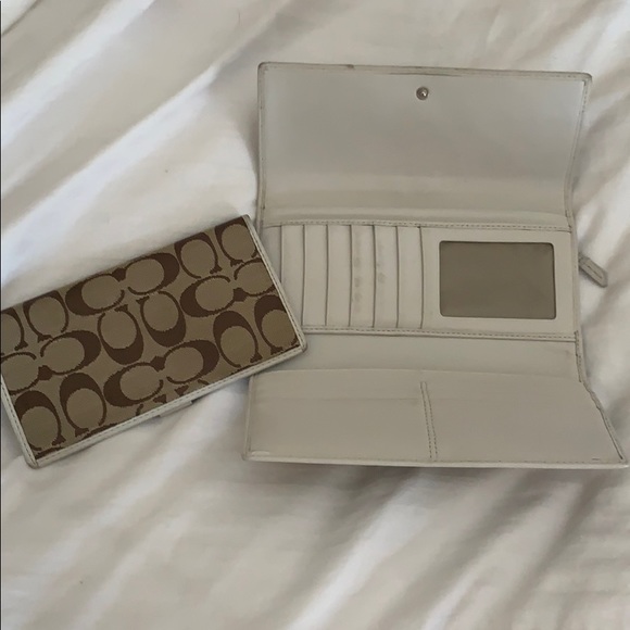 Coach | Bags | Coach Trifold Wallet And Checkbook Cover | Poshmark